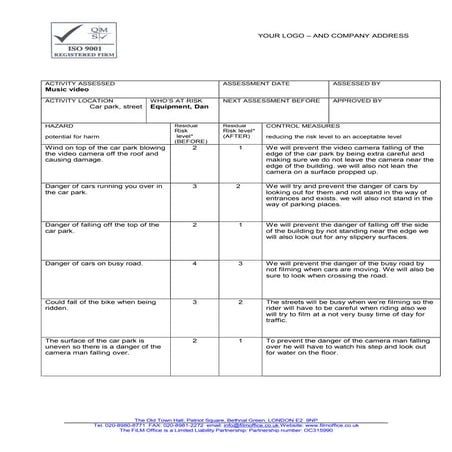 Location risk assessment | DOCX