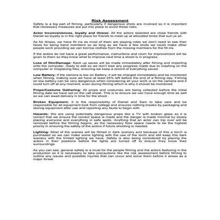 Risk assessment | DOCX