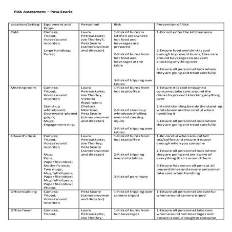 Risk Assessment | DOCX