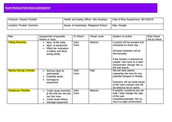 Risk assessment | PPT