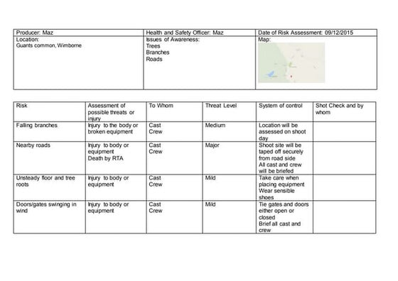 Risk assessment | DOCX | Cameras and Camcorders | Consumer Electronics