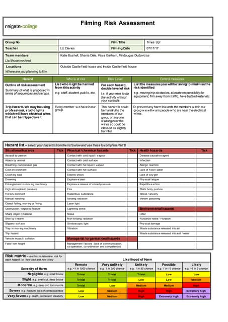 Risk assessment | PDF