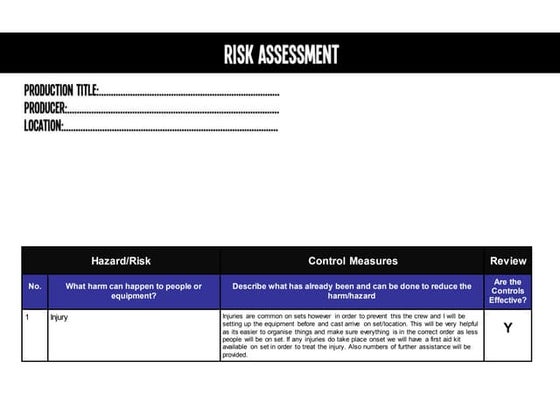 Risk assessment | DOCX
