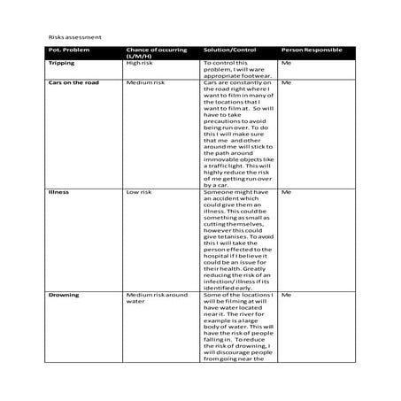 Risk assessment | PDF