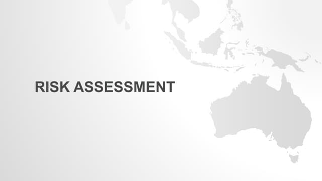 risk assessment | PPT