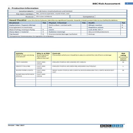 Risk assessment | PDF