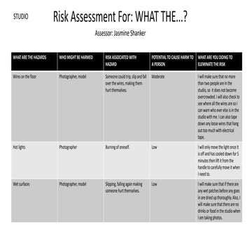 Location risk assessment for Photography planning.docx