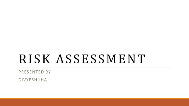 Risk Assessment & Job Safety Analysis | JSA | RA | PDF