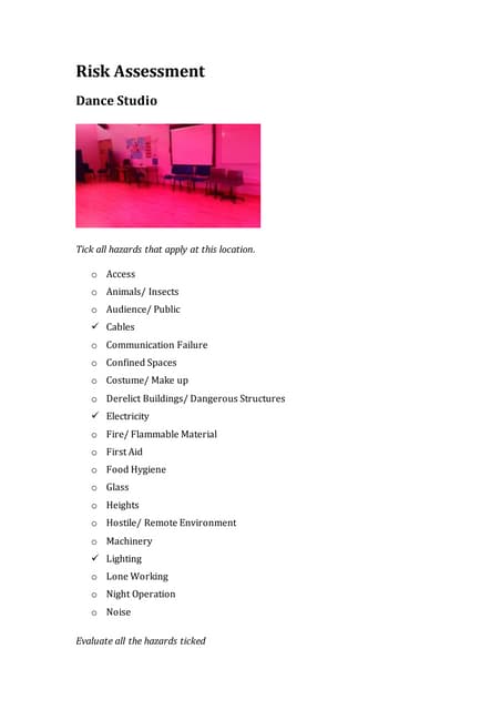 Risk assessment | PDF