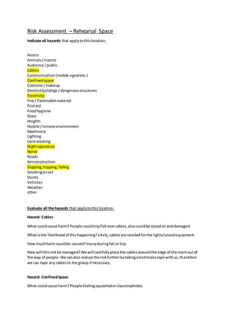 Risk Assessment - Drone | DOCX