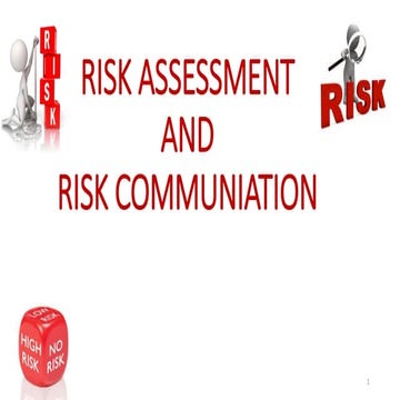 Risk assessment and communication | PPTX