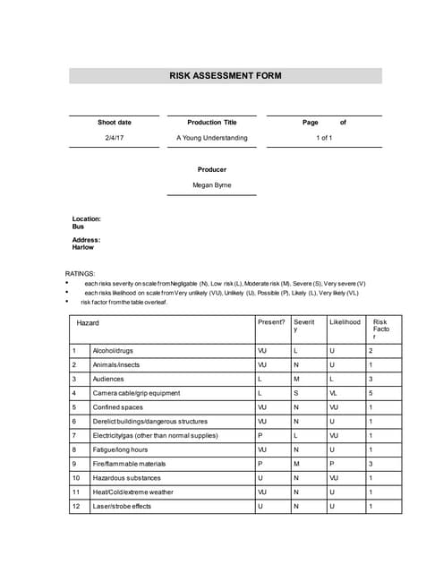 Risk assessment | PPT