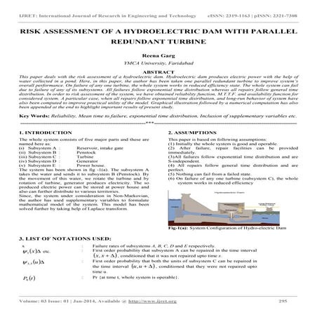 Risk assessment of a hydroelectric dam with parallel | PDF