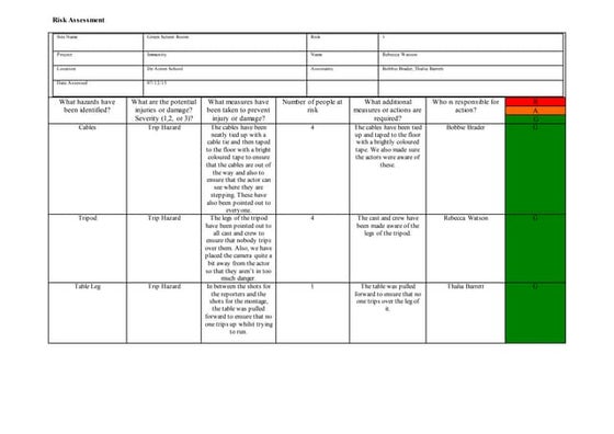 Risk assessment Park | PPT
