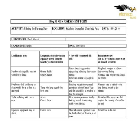 Risk assessment | PPTX
