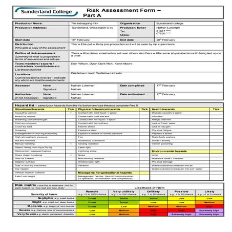 Risk assessment template | DOCX | First Aid | Injuries