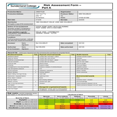 Risk assessment template | PDF | Free Download