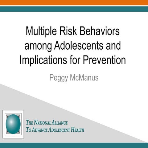 Multiple Risk Behaviors among Adolescents and Implications for ...