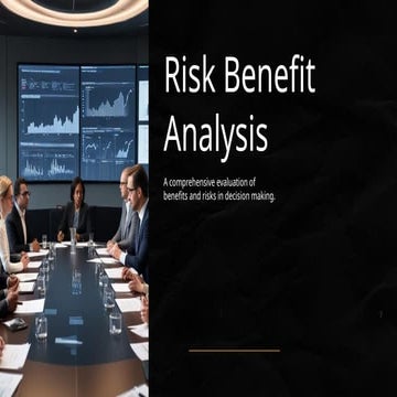 Risk Benefit Analysis....................................... | PPT
