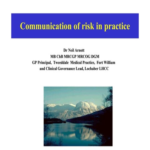 Risk Communication | PPT