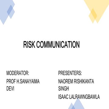 Seminar on Risk Communication in Healthcare.pptx