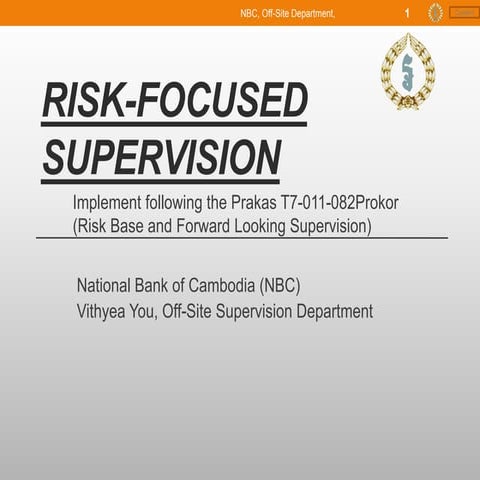 Risk Based Supervision file | PDF