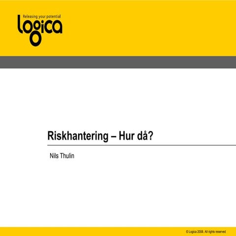 Riskhantering | PPT