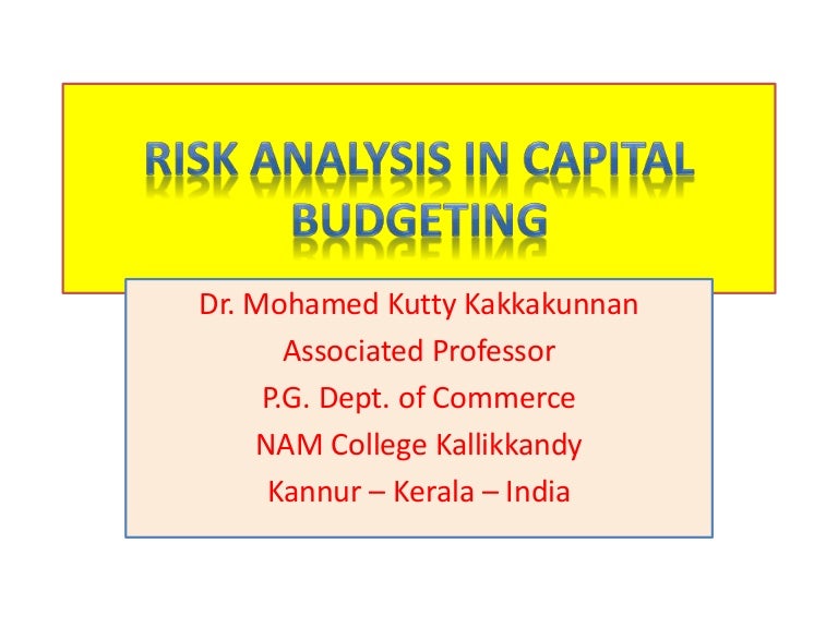 Risk In Capital Budgeting risk-in-capital-budgeting