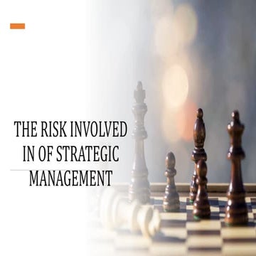 Risk Involved Strategic Management.pptx | Business Administration ...