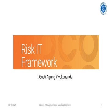 The Risk IT Framework | PPTX