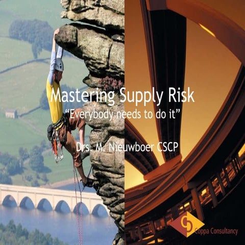 Risk Management in supply chain | PPT