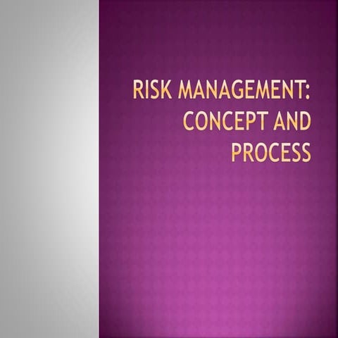 Risk management | PPT