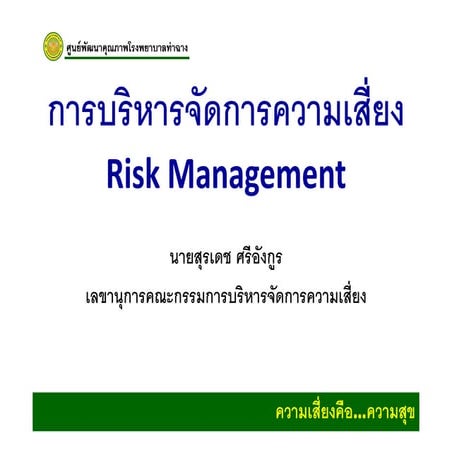 Risk management | PDF