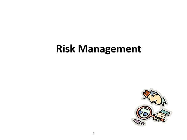 Chapter 1 risk management (3) | PPT