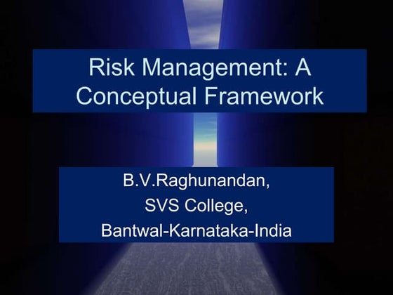 Risk management framework | PPT