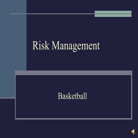 Risk managementbasketball without animation | PPT