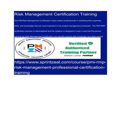 Risk Management Certification Training.PDF