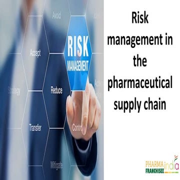 Risk management in pharmaceutical supply chain | PDF