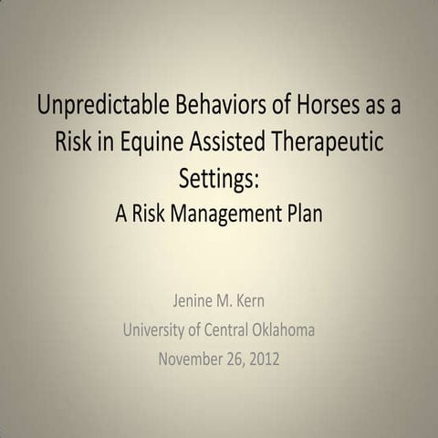 Riskmanagementpres | PPTX | Veterinary Medicine | Pets