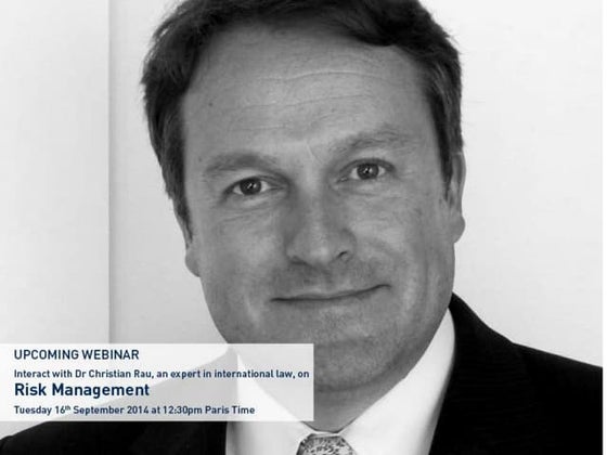 Risk Management Webinar - Sept 16 | PPT