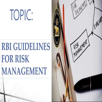 RBI guidelines for risk managment | PPTX