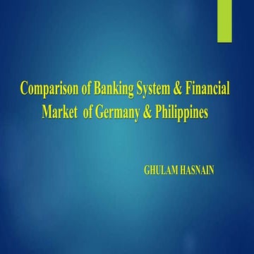 Comparison of Banking System & Financial System in Germany & Pilippines ...
