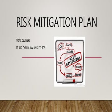 Risk mitigation plan presentation | PPT