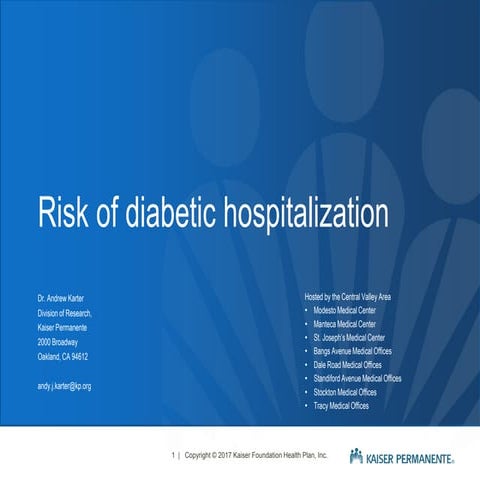 Risk of diabetic_hospitalization | PPTX