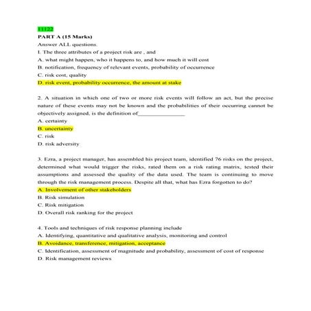 Risk management paper | PDF