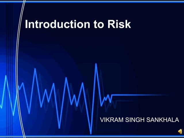 Introduction to risk management | PPT