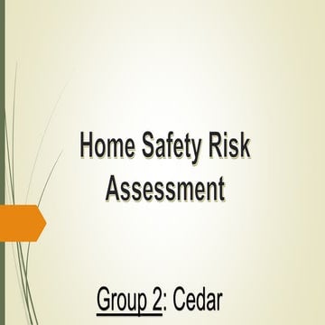 Risks associated with home safety (1) | PPT