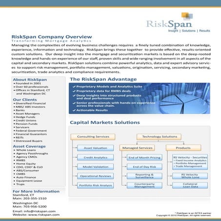 Risk Span Company Overview | PDF