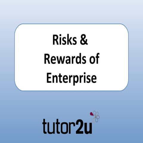 Risks and Rewards for Enterprise | PPT