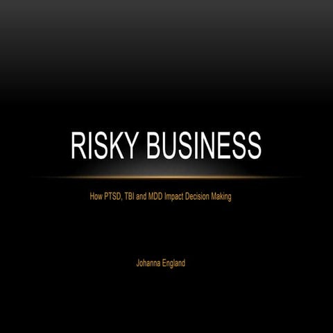 Risky business | PPT
